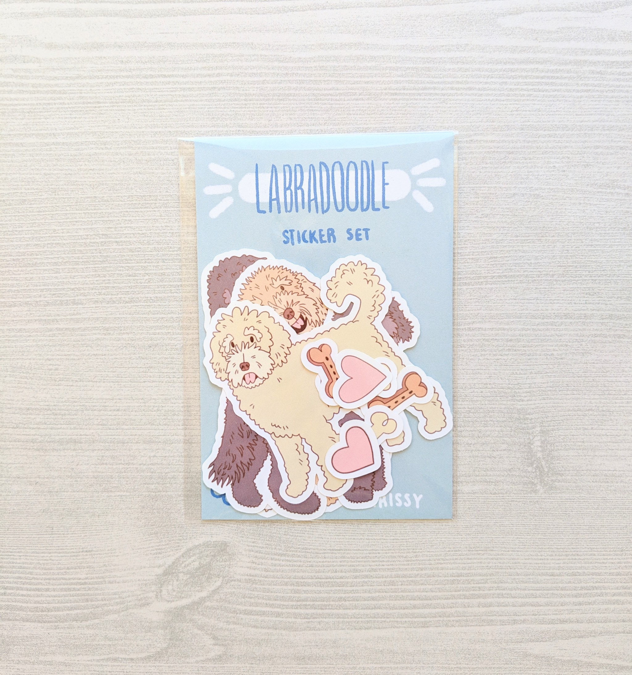Labradoodle Stickers Dog Sticker Set Labrador X Poodle | Etsy
