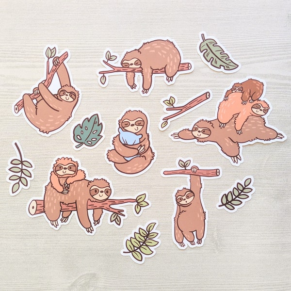Sloth Sticker - Etsy