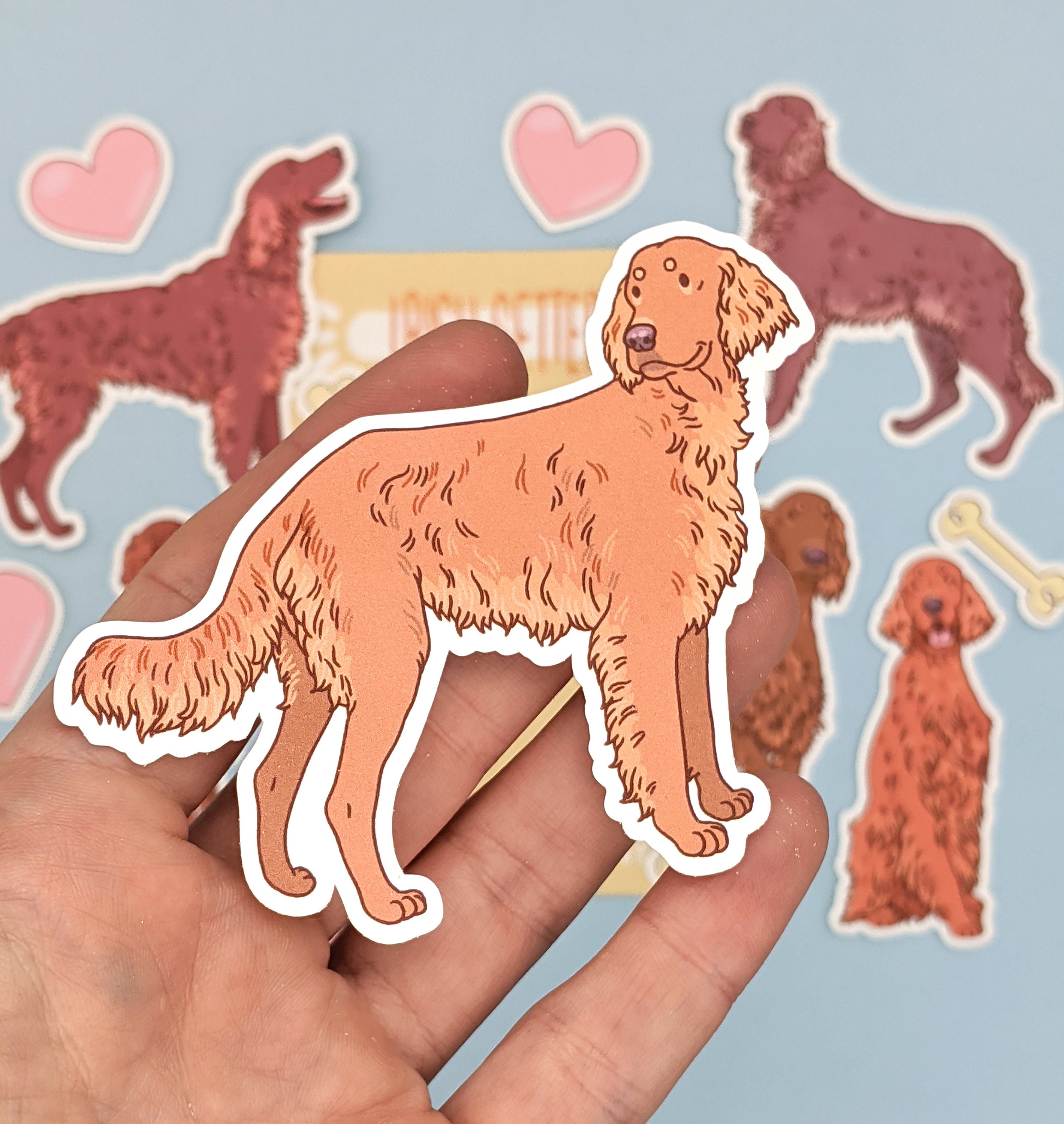 Irish Setter Stickers Cute Dog Sticker Set | Etsy India