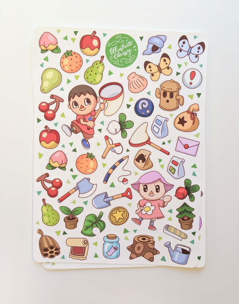 Animal Crossing Sticker Pack Nintendo Stickers Cute Animal - Etsy