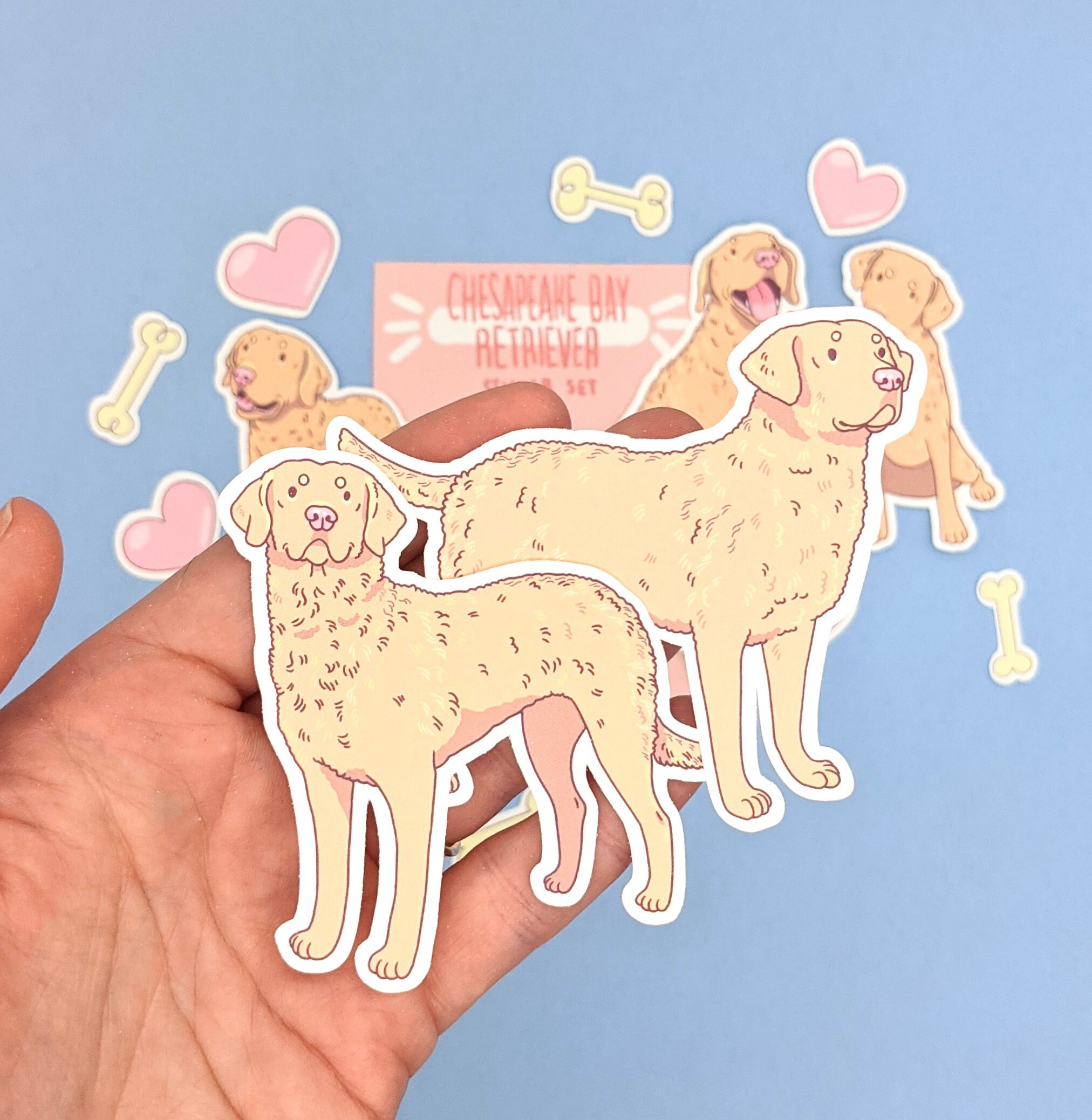 Deadgrass Chesapeake Bay Retriever Stickers Cute Dog Sticker | Etsy