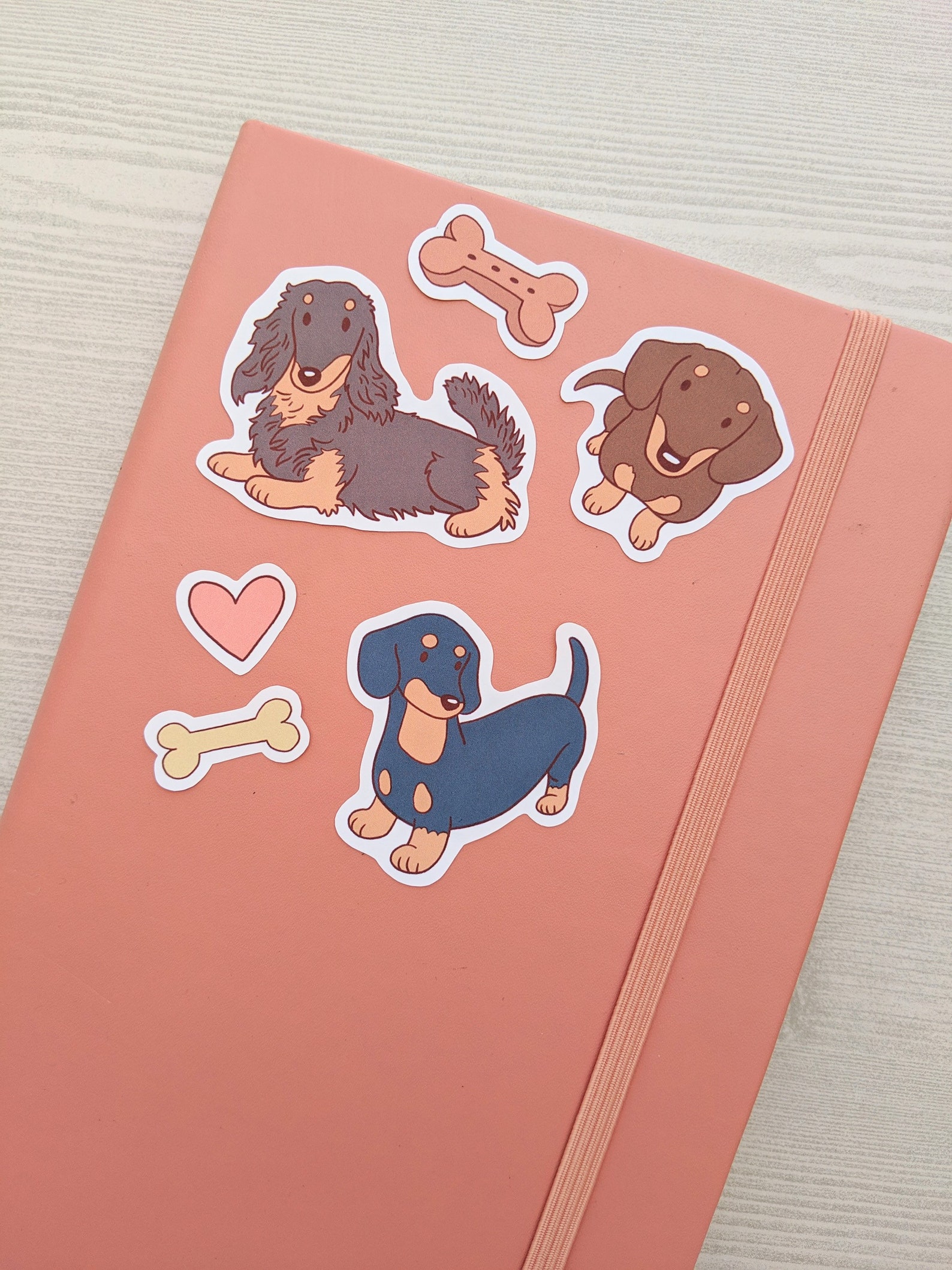 Dachshund Sticker Set Dog Sticker Pack Wiener Dog Stickers | Etsy