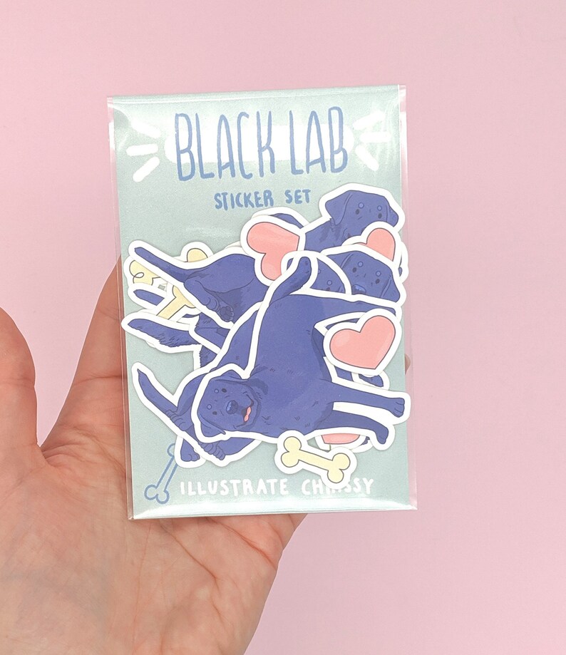Black Lab Stickers Black Labrador Stickers Labrador - Etsy