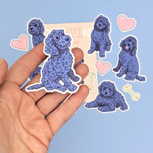 Blue Cockapoo Stickers Cute Cockapoo Gift Dog Sticker Set | Etsy