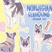 Norwegian Elkhound Stickers Cute Dog Sticker Dog Sticker Set - Etsy