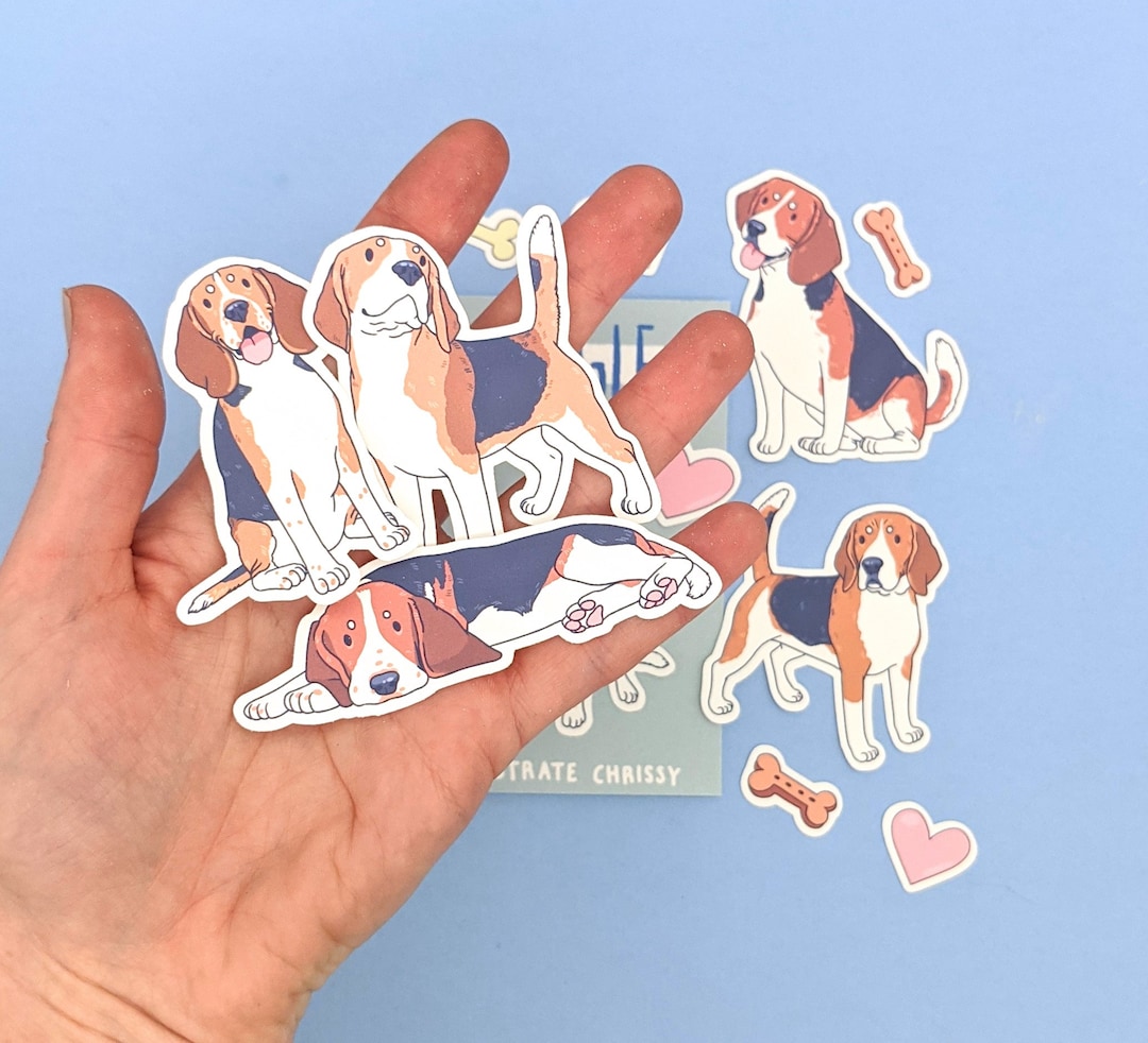 Beagle Sticker Set - Etsy