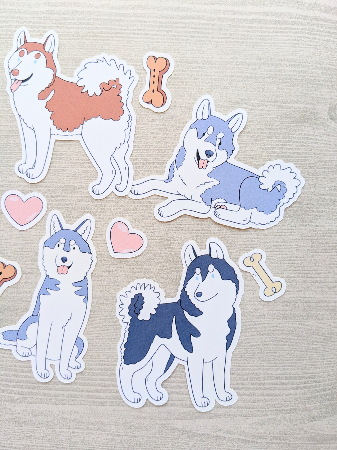 Husky Stickers Dog Sticker Set | Etsy