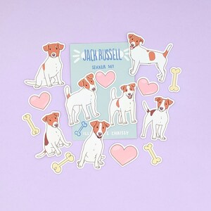 Smooth Jack Russell Terrier Stickers - Waterproof Stickers - Etsy