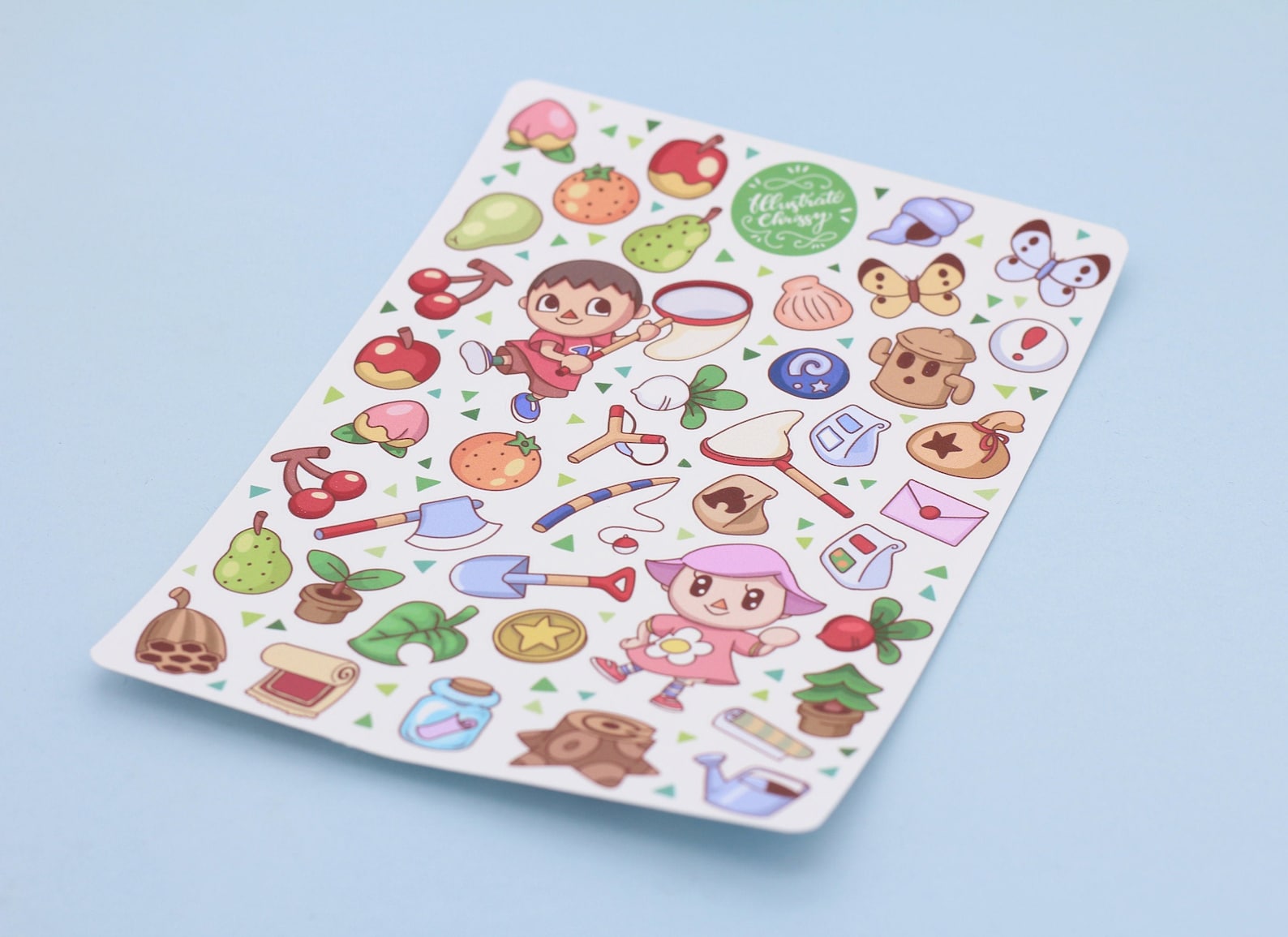 Animal Crossing Stickers Cute Sticker Sheet Happy Stickers | Etsy