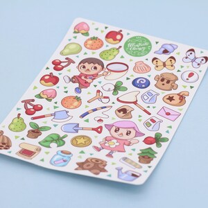 Animal Crossing Stickers - Cute Sticker Sheet - Happy Stickers - Video ...