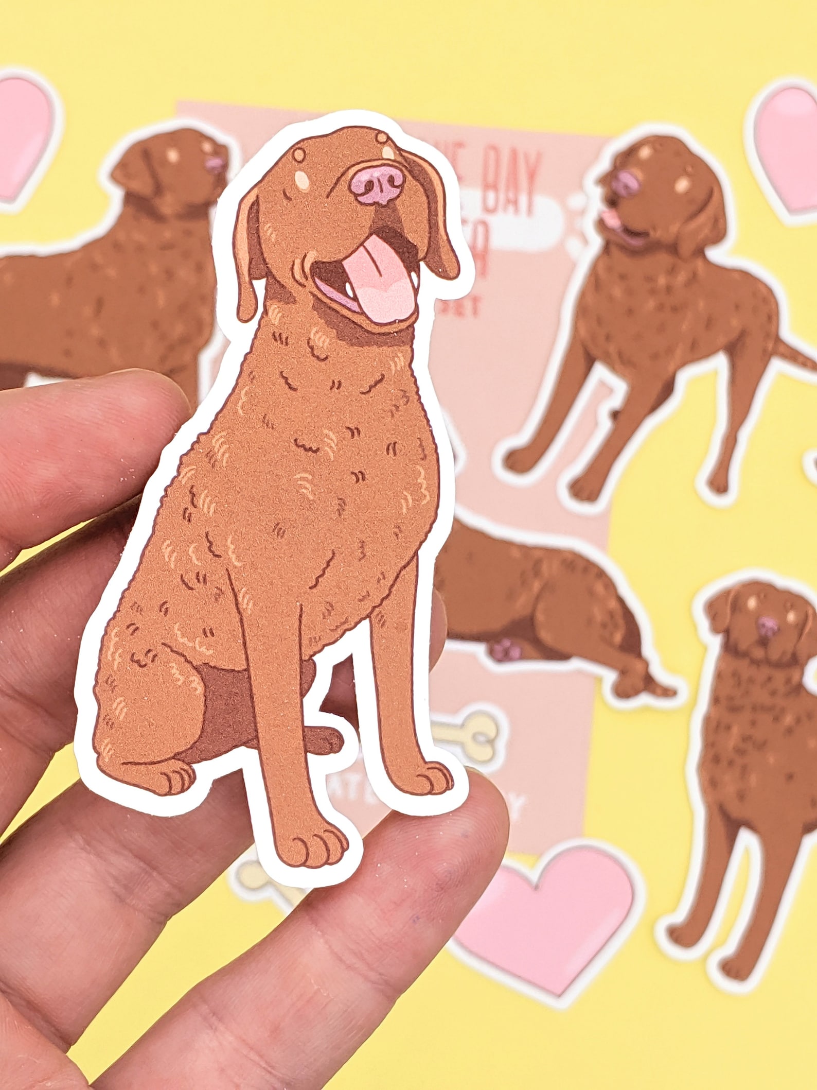 Chesapeake Bay Retriever Stickers Cute Dog Sticker Set Dog | Etsy