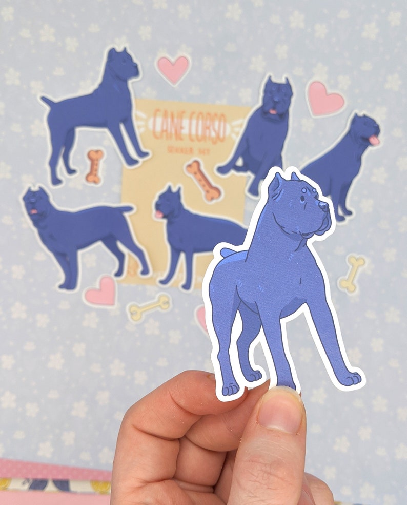 Cane Corso Stickers Black Cane Corso Dog Cute Dog Sticker | Etsy
