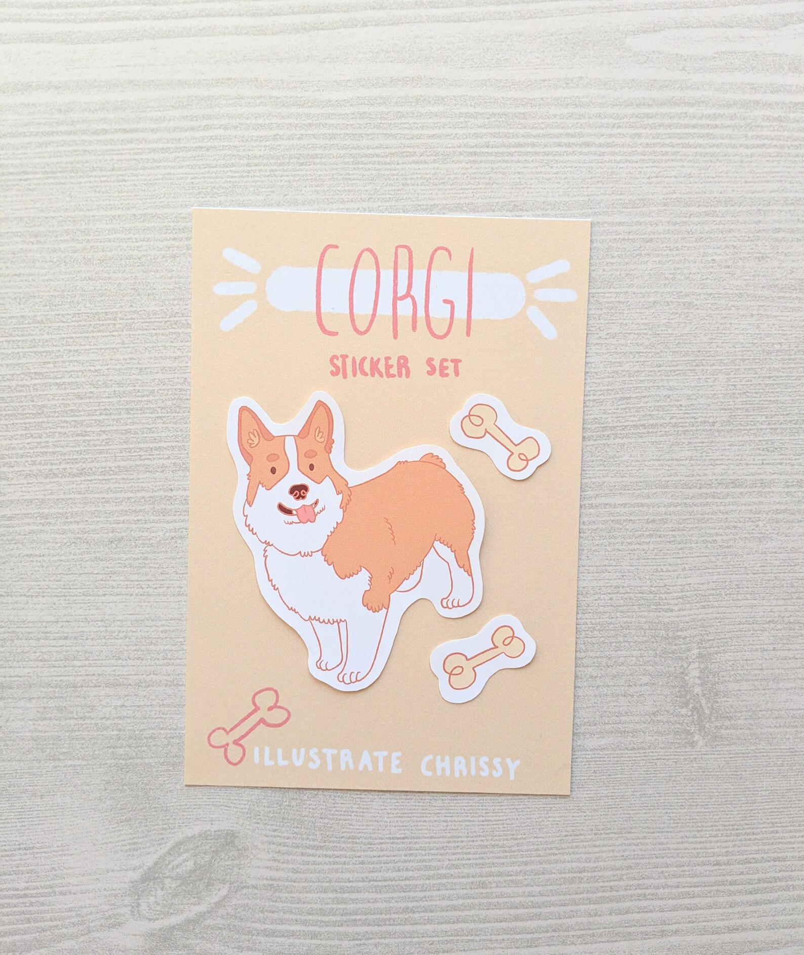 Corgi Sticker Set Cute Corgi Stickers Cute Dog Sticker Set | Etsy