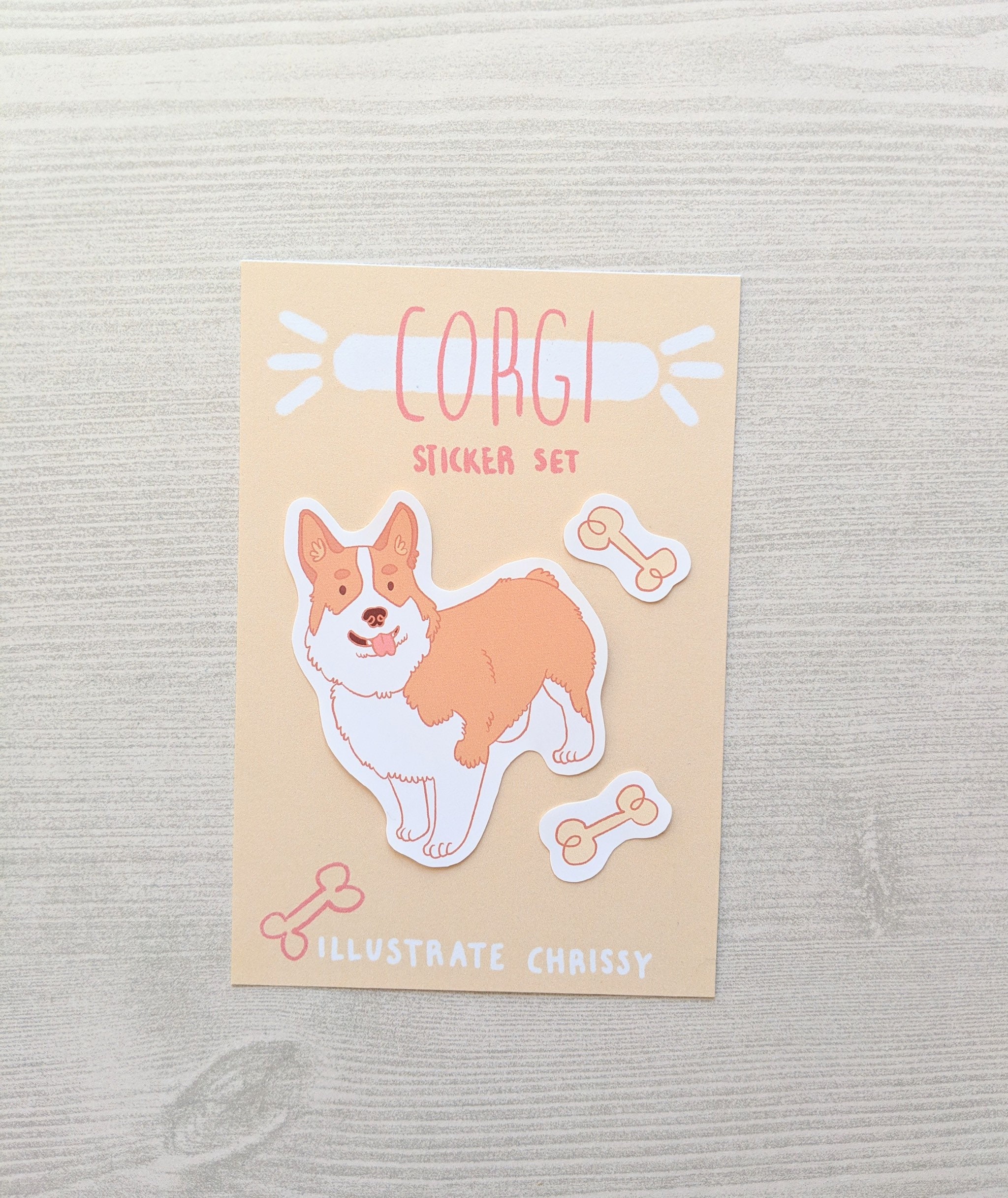Corgi Sticker Set Cute Corgi Stickers Cute Dog Sticker Set | Etsy