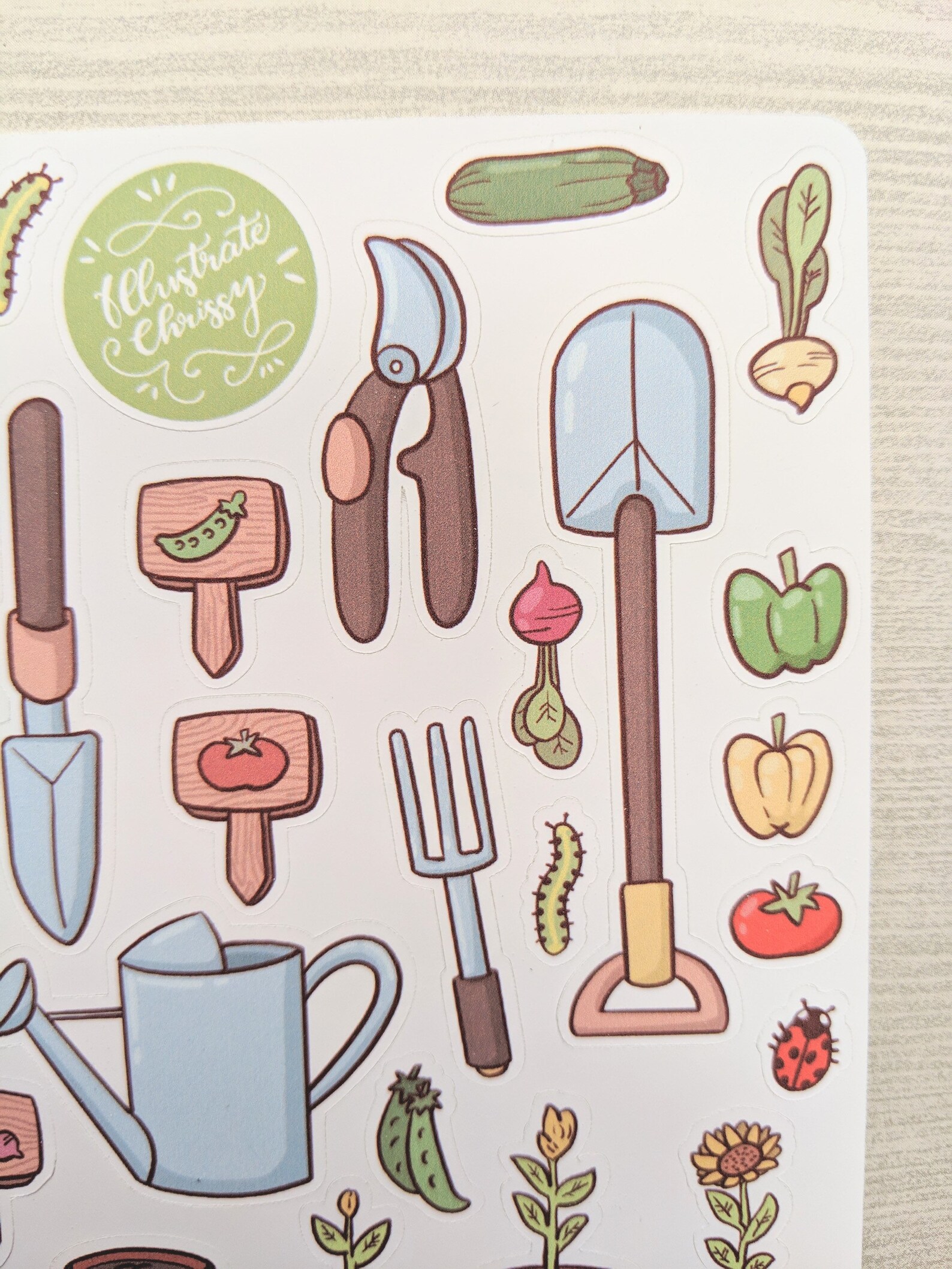 Gardening Sticker Sheet Cute Stickers Plant Stickers | Etsy