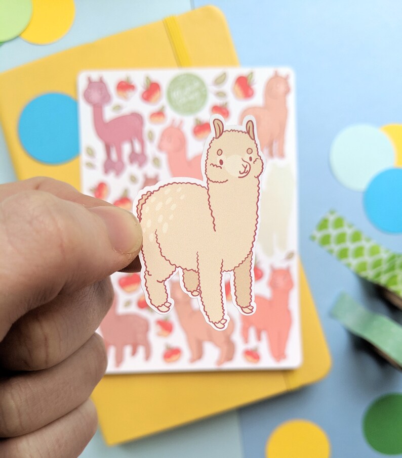Alpaca Sticker Stickers Cool Stickers Cute Stickers Cute - Etsy Sweden