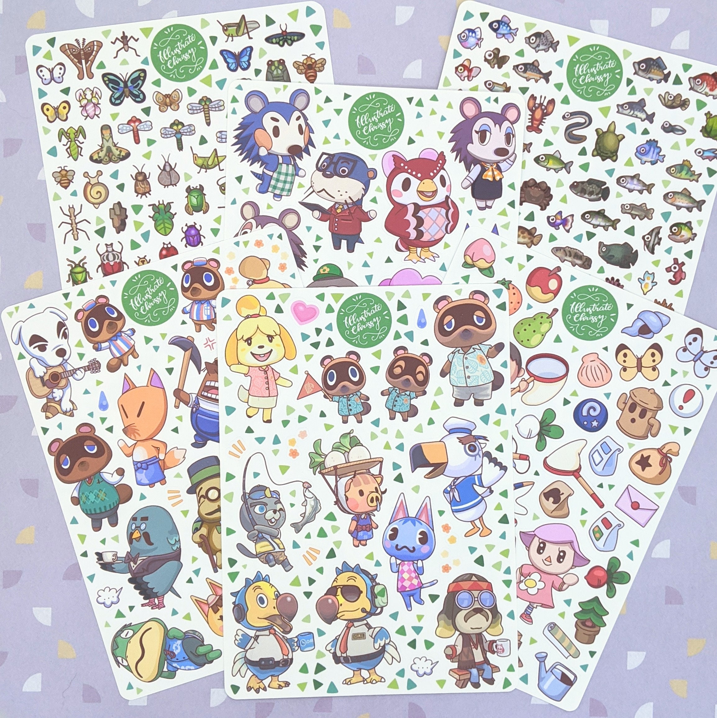 Animal Crossing Stickers New Horizon Tom Nook Isabelle Daisy - Etsy