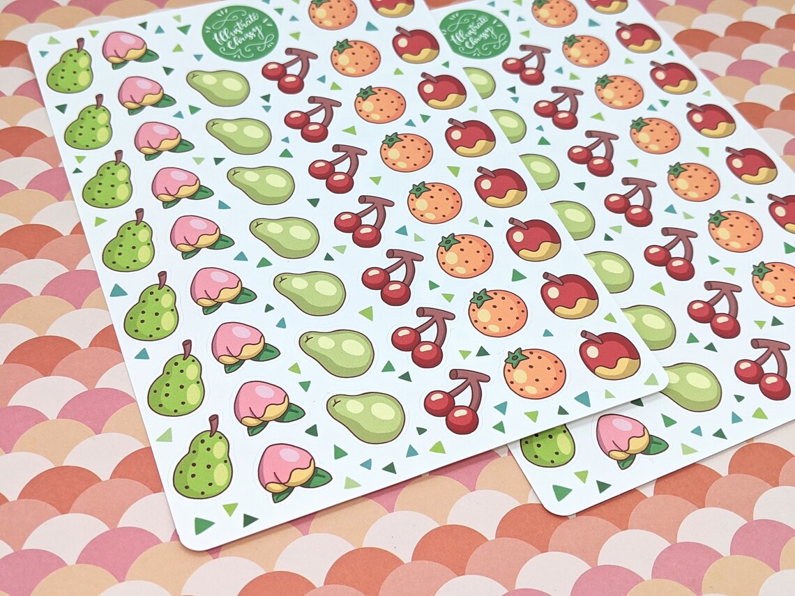 Animal Crossing Stickers - Town Fruit Stickers - Animal Crossing ...