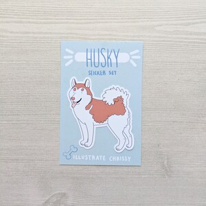 Husky Stickers - Dog Sticker Set - Etsy
