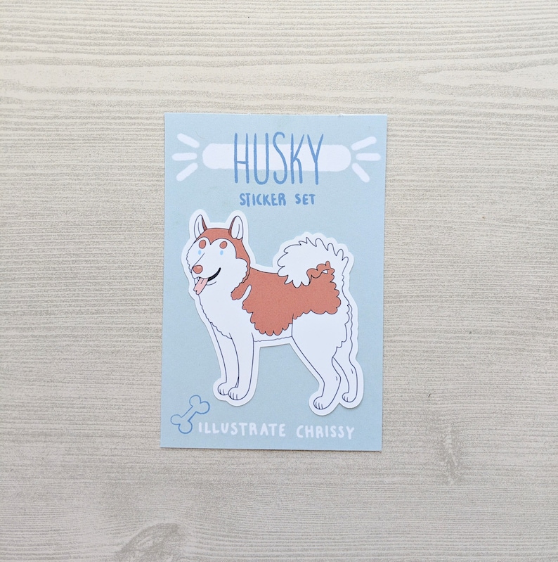 Husky Stickers Dog Sticker Set | Etsy