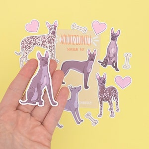 Xoloitzcuintli Stickers - Cute Dog Stickers - Xolo Dog - Mexican ...