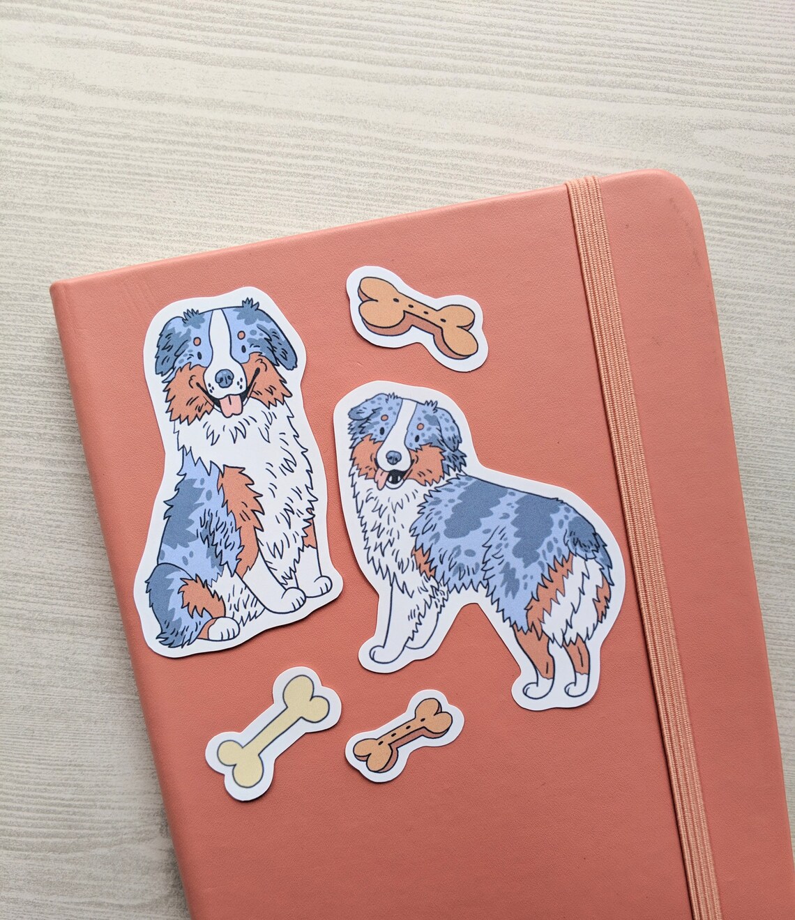 Australian Shepherd Stickers Blue Merle Sticker Set Aussie | Etsy