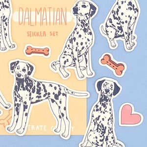 Dalmatian Sticker Set - Waterproof - Etsy