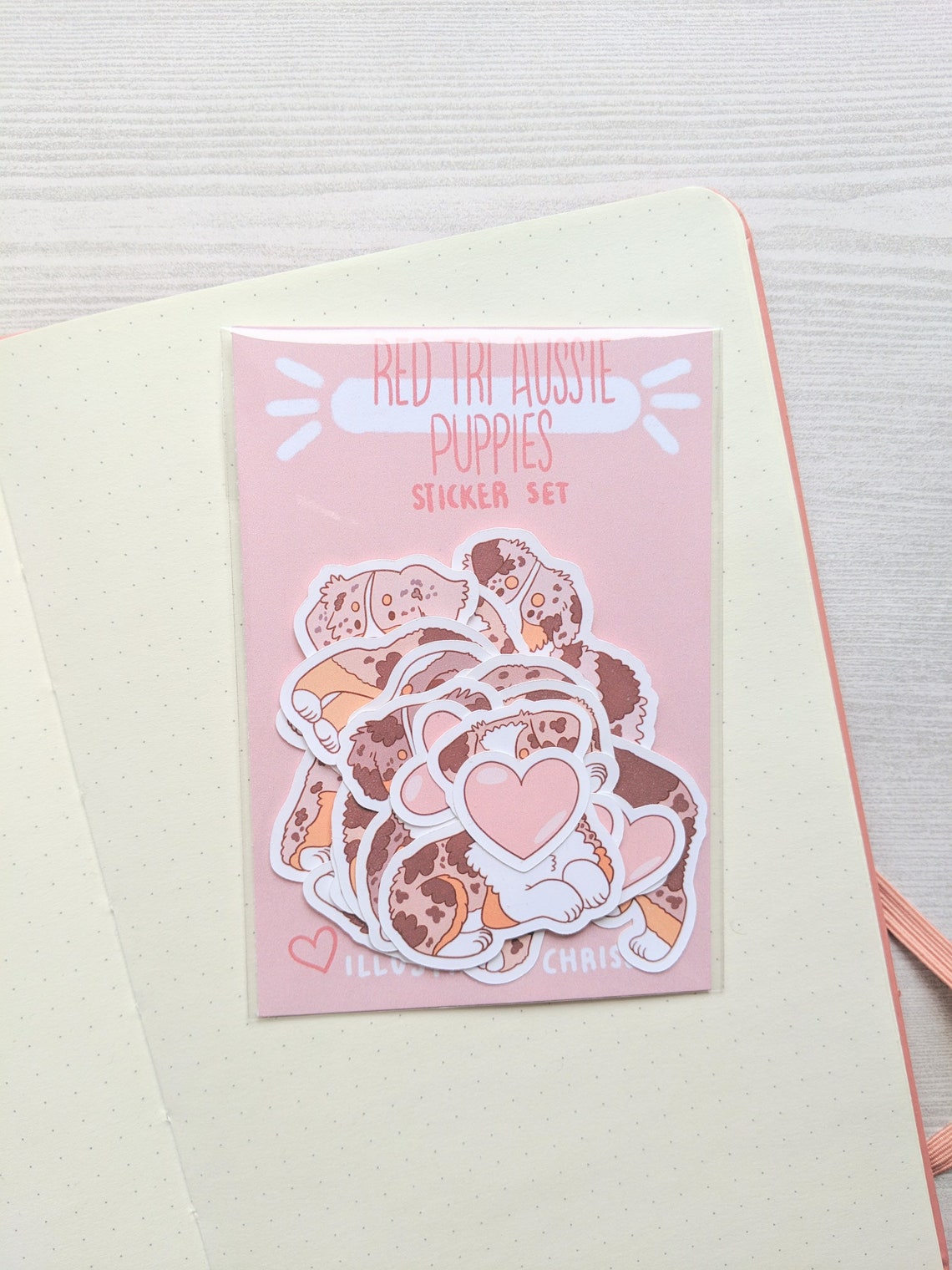 Cute Stickers Puppy Stickers Aussie Puppy Sticker Set | Etsy