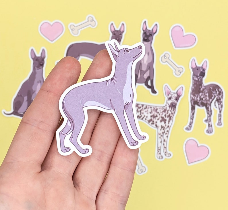 Xoloitzcuintli Stickers - Cute Dog Stickers - Xolo Dog - Mexican ...