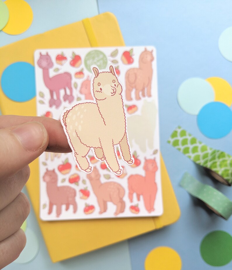 Alpaca Sticker Stickers Cool Stickers Cute Stickers Cute - Etsy Sweden