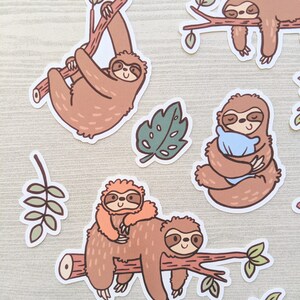 Sloth Stickers - Cute Sloth Sticker Set - Sticker Pack - Cute Stickers ...