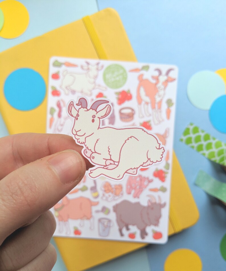 Cute Goat Stickers Farm Stickers Cute Sticker Sheet Baby | Etsy