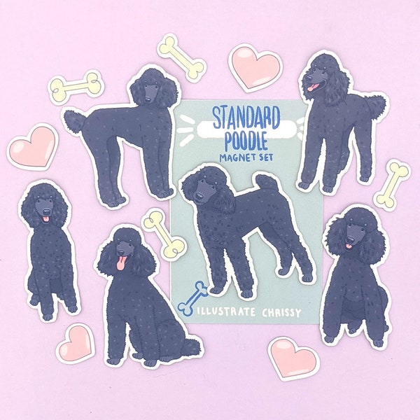 Poodle Magnet - Etsy