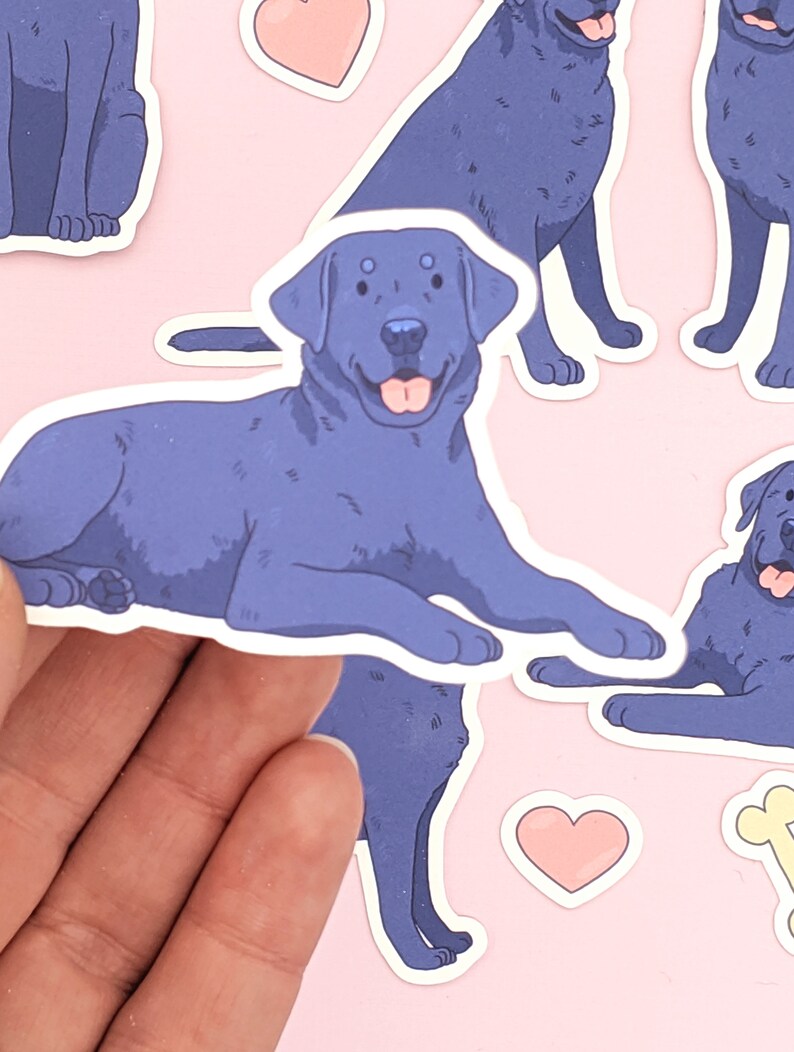 Black Lab Stickers Black Labrador Stickers Labrador - Etsy