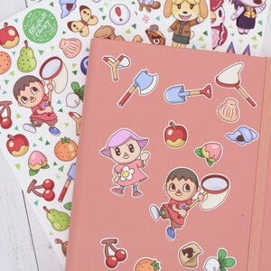 Animal Crossing Stickers Cute Sticker Sheet Happy Stickers Video Game ...