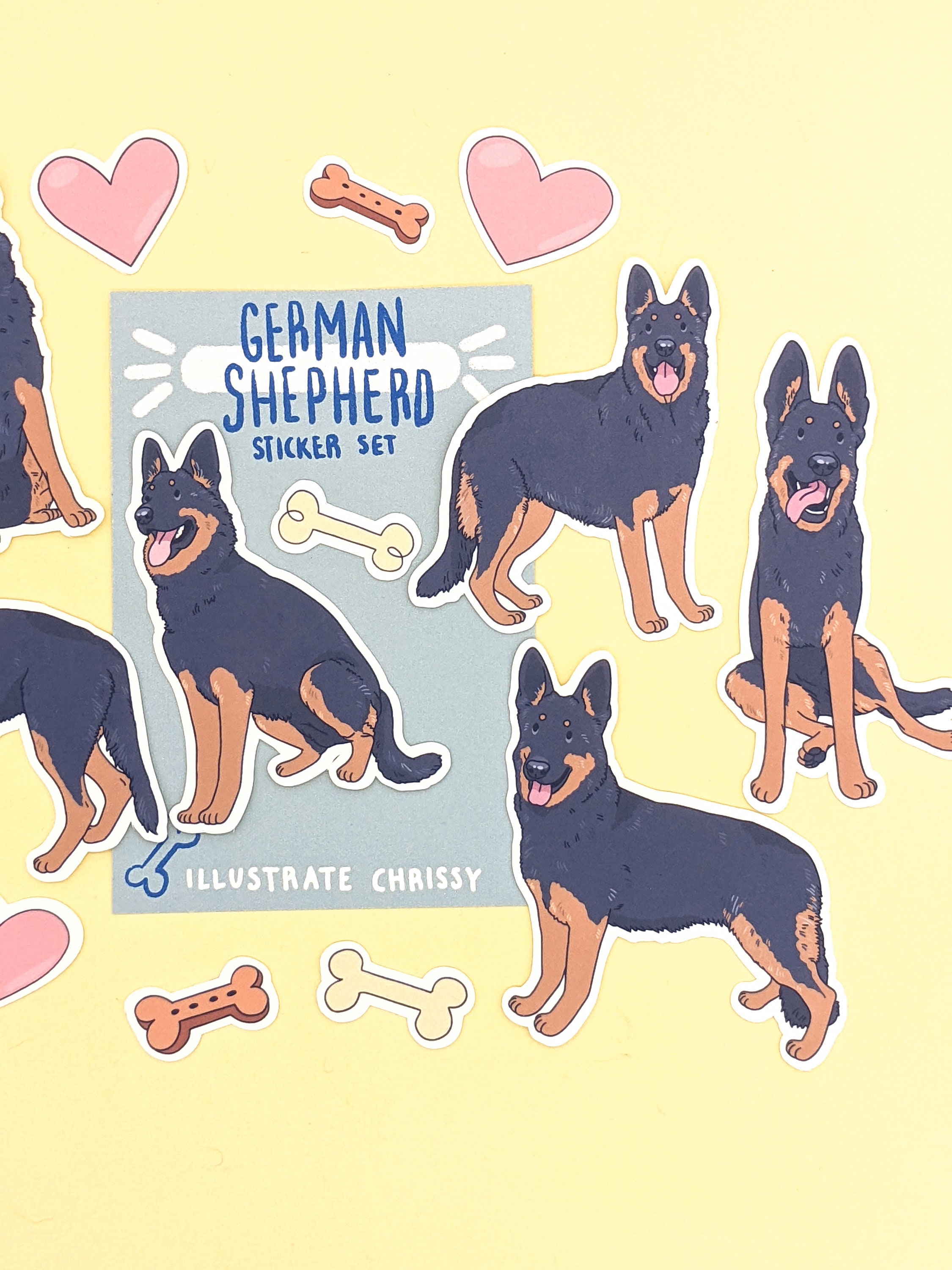 Faded Bicolor German Shepherd
