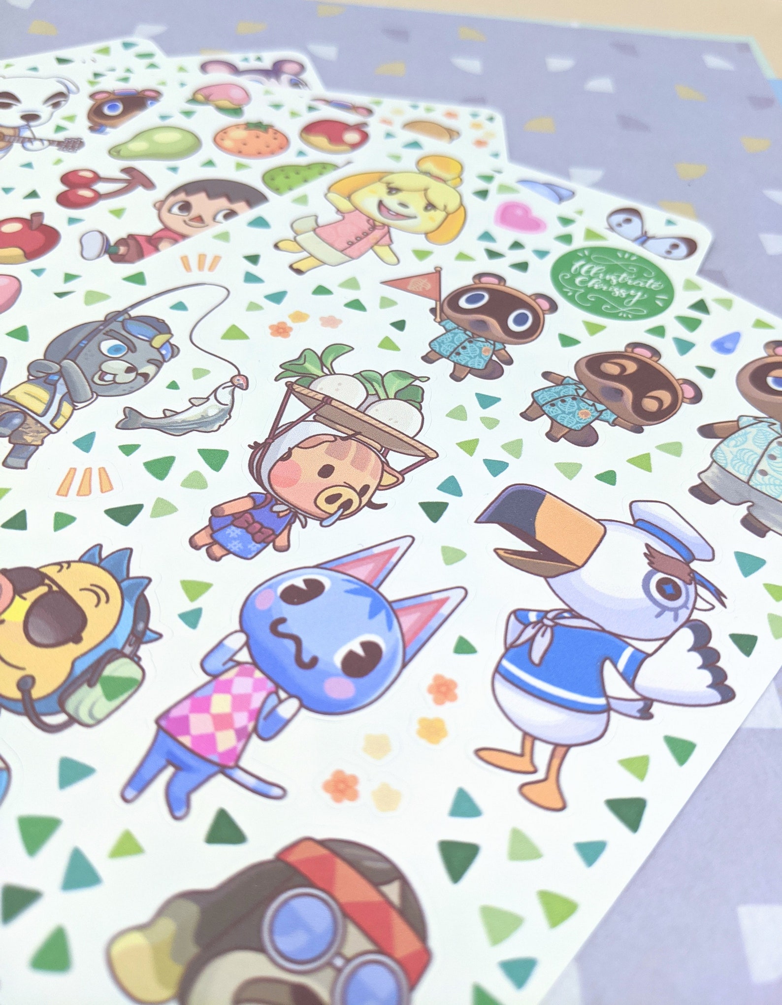 Animal Crossing Stickers New Horizon Tom Nook Isabelle Daisy - Etsy