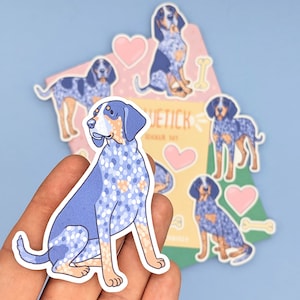 Bluetick Coonhound Stickers - Cute Dog Sticker Set - Etsy