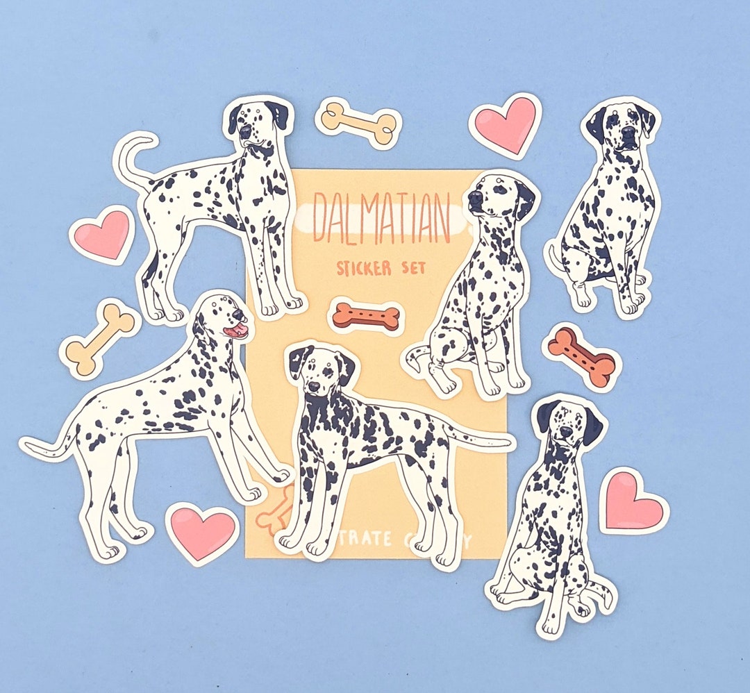 Dalmatian Sticker Set - Waterproof - Etsy