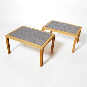 Vintage Jane & Gordon Martz Tile Top Side Tables: 1960s Marshall ...
