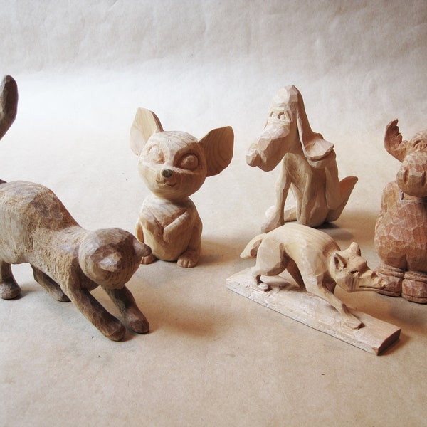 Whittled Mouse - Etsy