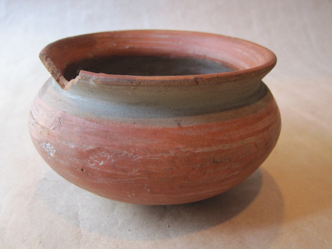 Vintage Native American Bowl Indian Pot Early Hand Painted Pottery Hopi ...