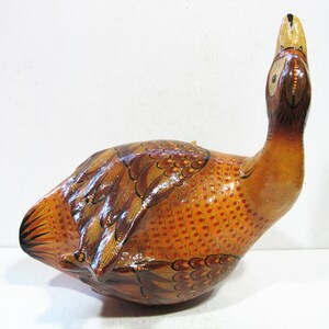 Life Sized Vintage Mexican Goose Paper Mache Hand Painted Mexican ...