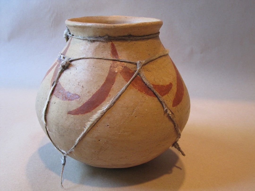 Vintage Native American Mexican Indian Tarahumara Olla Clay Pot ...
