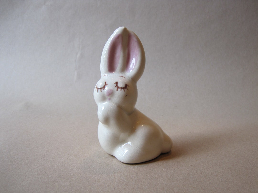 Vintage Ceramic Rabbit Figurine Mid Century Modern Pottery Rio Hondo ...