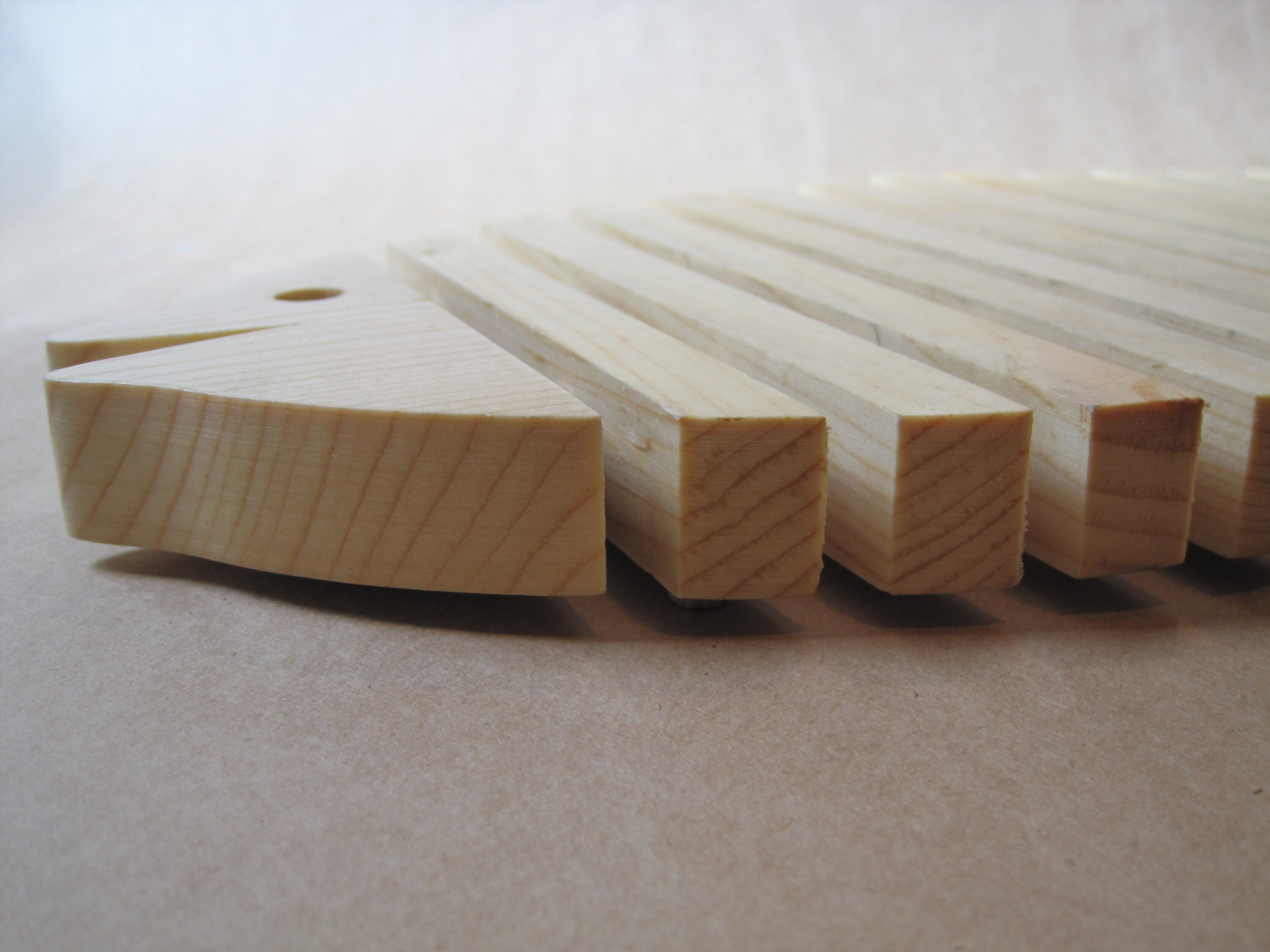 Vintage Mid Century Danish Modern Pine Wood Slatted Trivet | Etsy