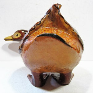 Life Sized Vintage Mexican Goose Paper Mache Hand Painted Mexican ...