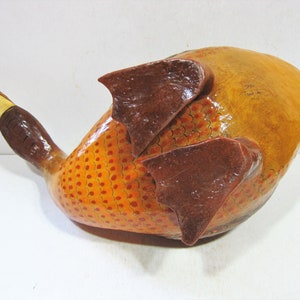 Life Sized Vintage Mexican Goose Paper Mache Hand Painted Mexican ...