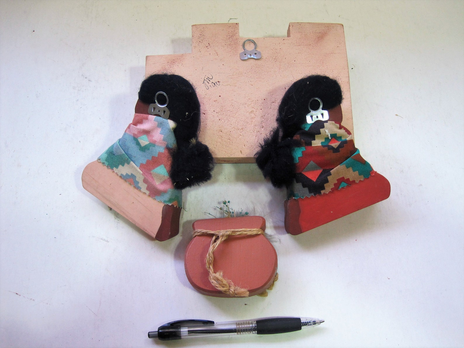 Vintage Native American Wall Art Pueblo Indian Carved Painted | Etsy