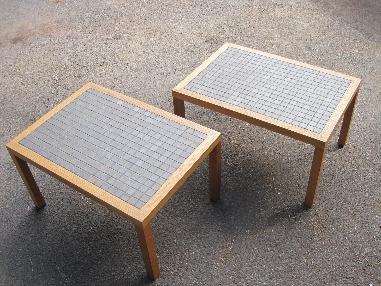 Vintage Jane & Gordon Martz Tile Top Side Tables: 1960s Marshall ...